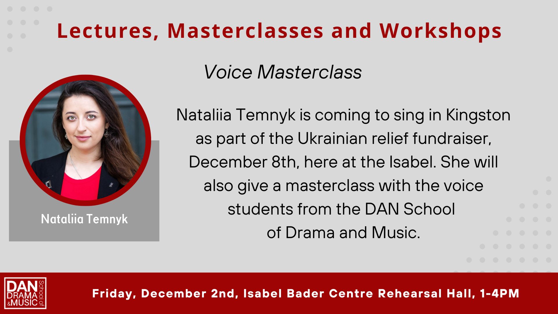 Voice Masterclass | DAN School of Drama and Music